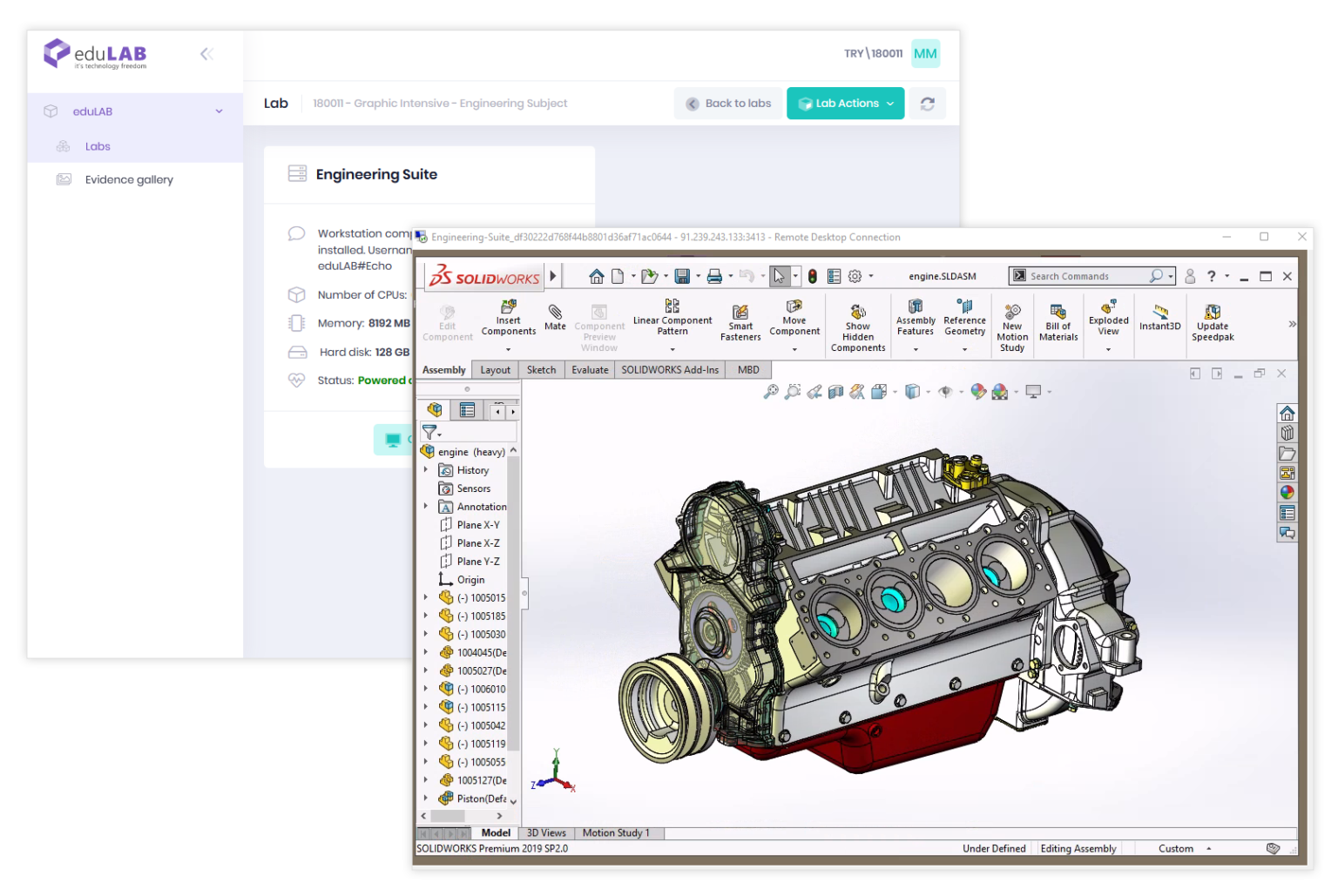 Cloud Based Virtual Computer Lab For IT Courses & Online Students